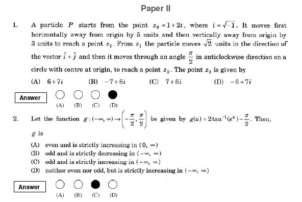 JEE Advanced Sample Question Paper Set 2 2008 with Answers JEE (Main) JEE advanced Sample Papers ...